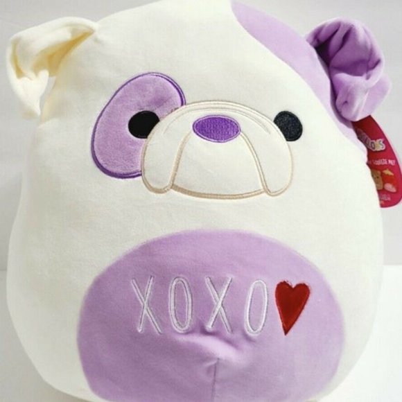 Kellytoy | Toys | Squishmallow Danielle Bulldog 2 Valentines Plush ...
